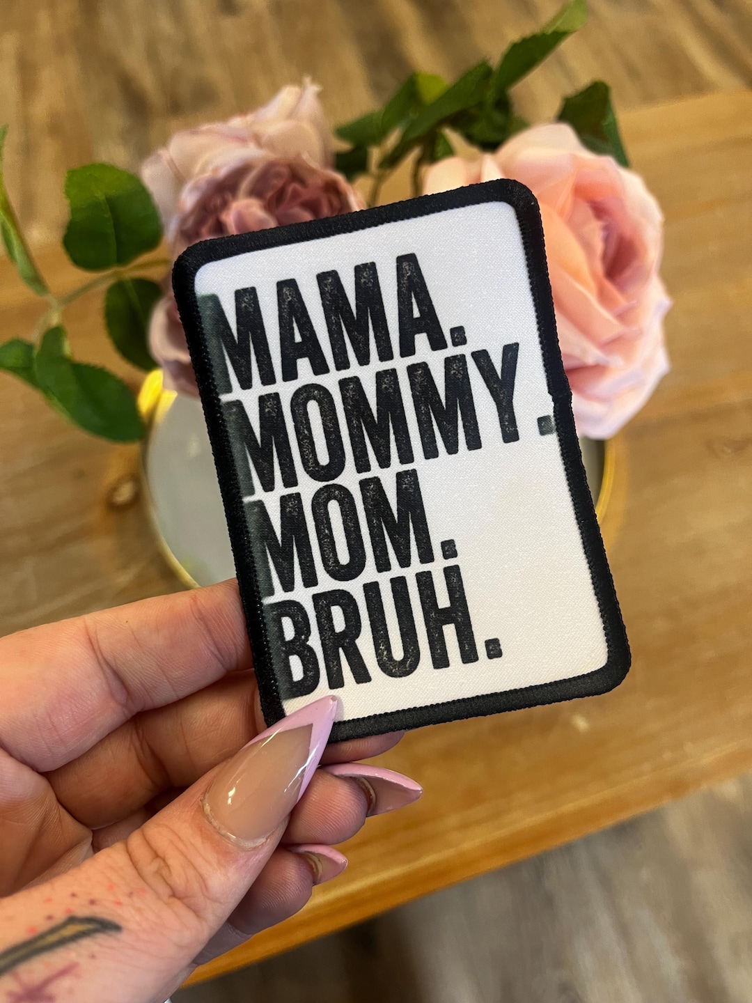 Mama Iron on Patch, Trucker Hat Patches, Iron on Patches, Mom Hat Patch ...