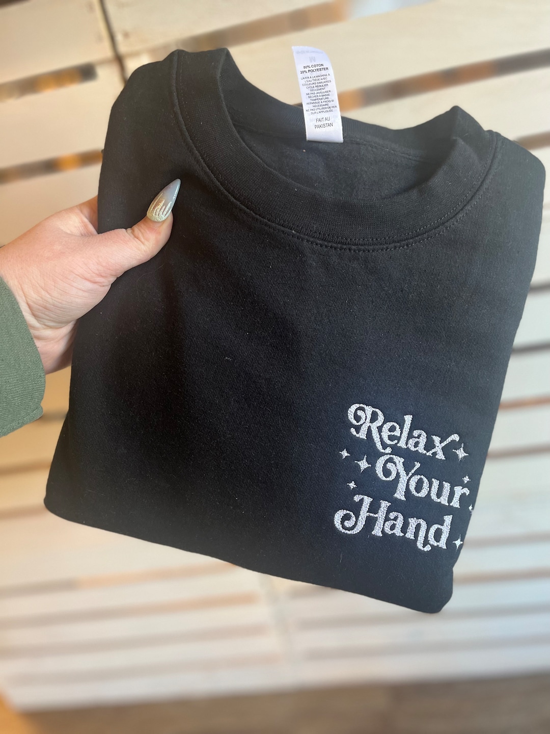 Embroidered Nail Tech Crewneck, Nail Tech Sweatshirt, Nails Shirt, Nail ...