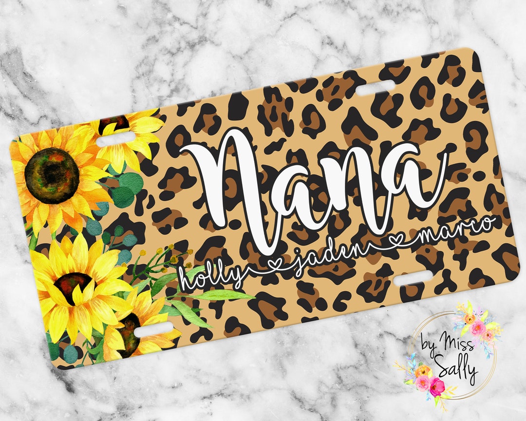 Nana Personalized License Plate, Front License Plate, Custom License ...