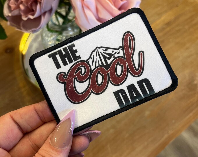 Cool Dad Iron on Patch, Trucker Hat Patches, Iron on Patches, Cowboy ...