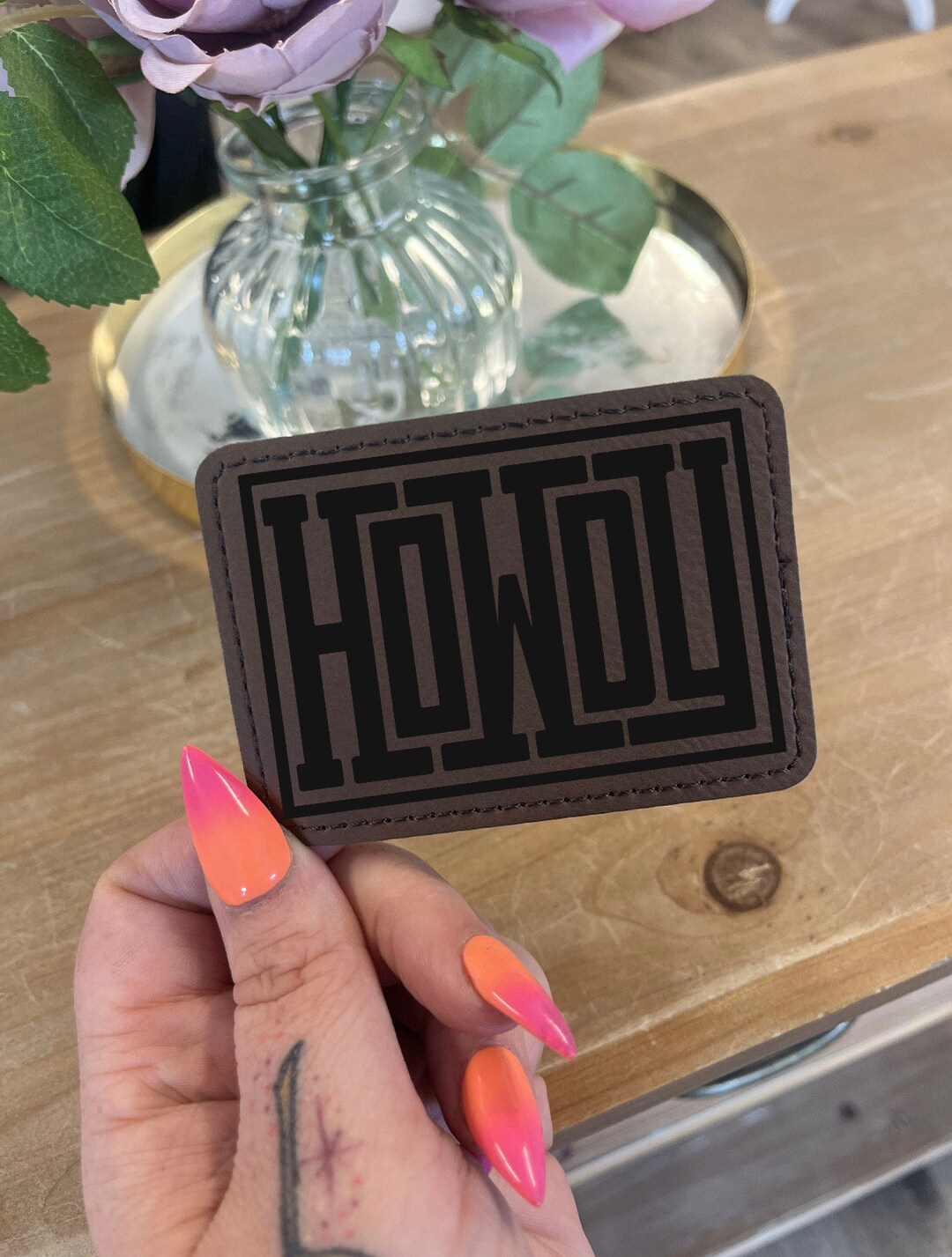 Howdy Iron on Patch, Trucker Hat Patches, Iron on Patches, Western Hat ...