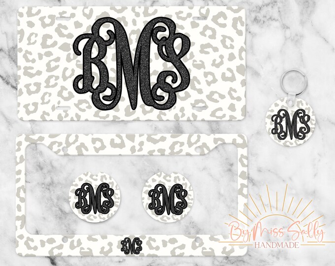 Personalized Nostalgic 90s Rainbow Leopard Print License Plate Car Tag ...