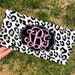 Leopard Personalized License Plate Pale Pink White Leopard | Etsy