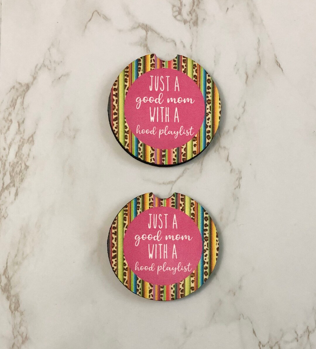 Car Coasters Set of 2 Funny Car Coasters Mom Gift Good Mom - Etsy UK