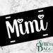 Black Personalized License Plate, Mimi Car Tag, Front Car Tag, Custom ...