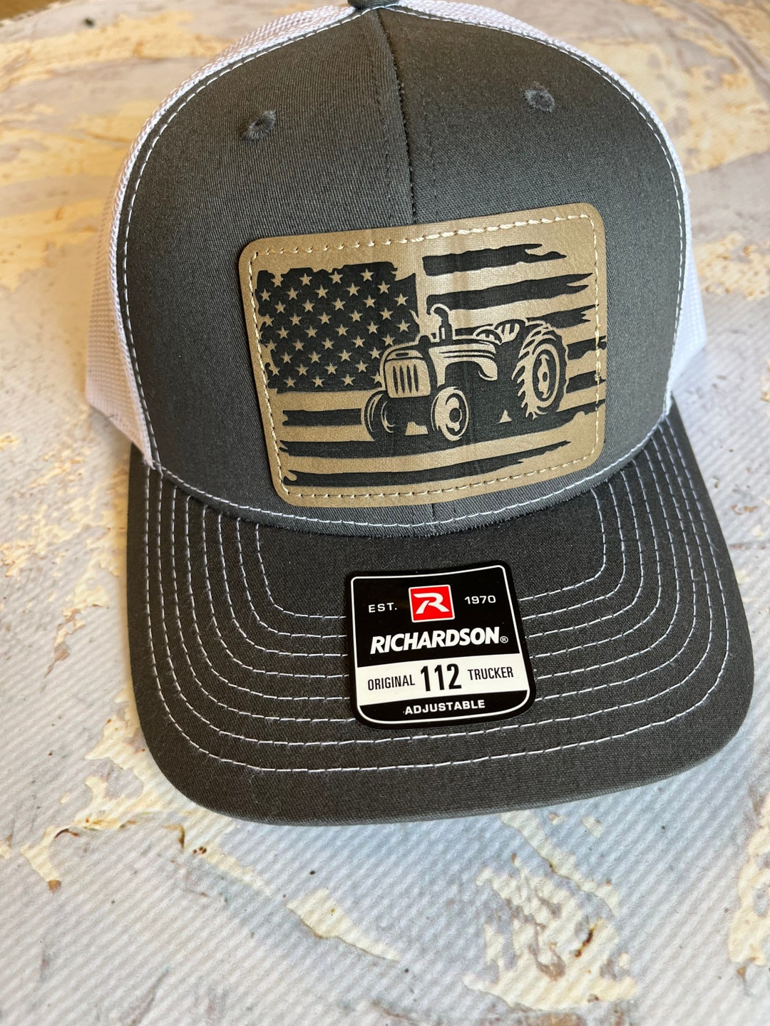 Mens Baseball Cap, Farmer Hat, American Flag Hat, Leatherette Patch Hat ...