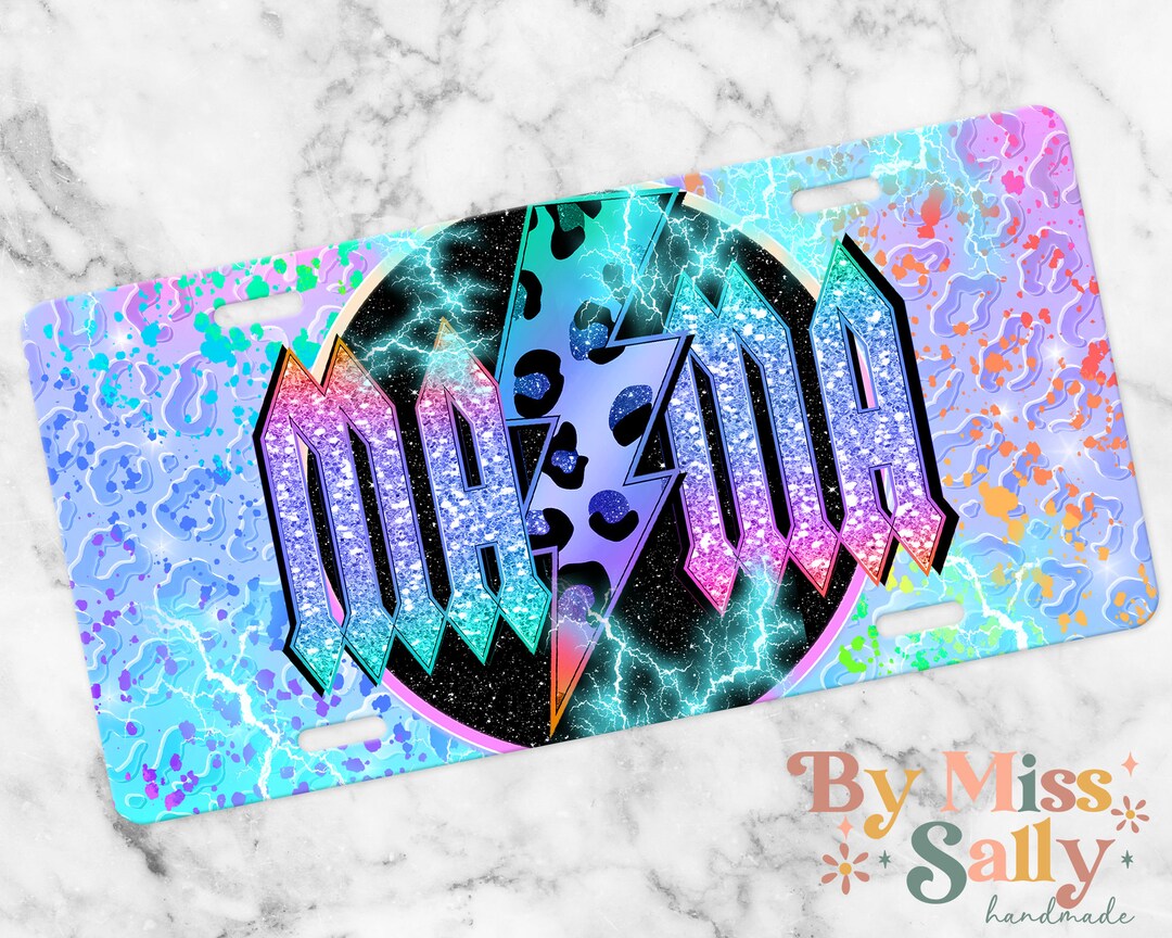 Mama License Plate, Front License Plate, Leopard License Plate, Mother ...