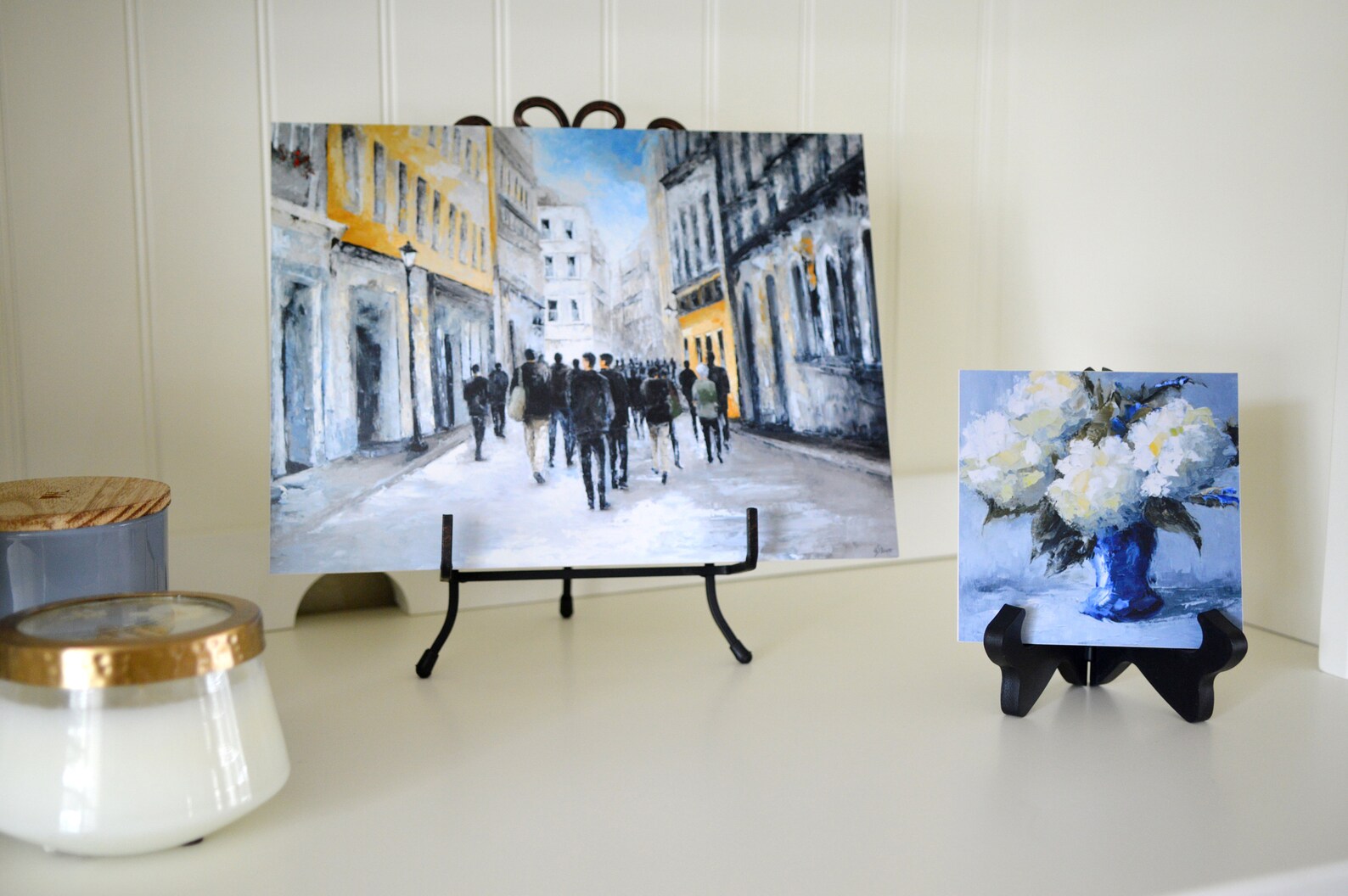 HYDRANGEA Palette Knife Painting Print - Etsy