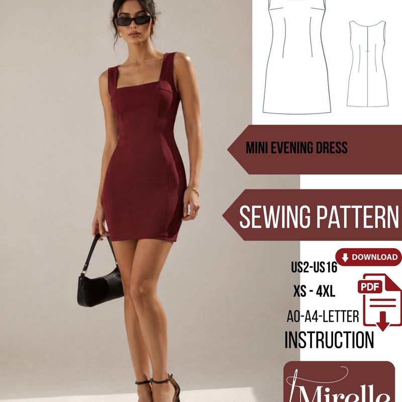 Burgundy Dress Bodycon - Etsy