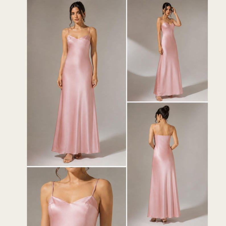 Satin Slip Maxi Dress Sewing Pattern PDF, Elegant Maxi Dress Pattern ...