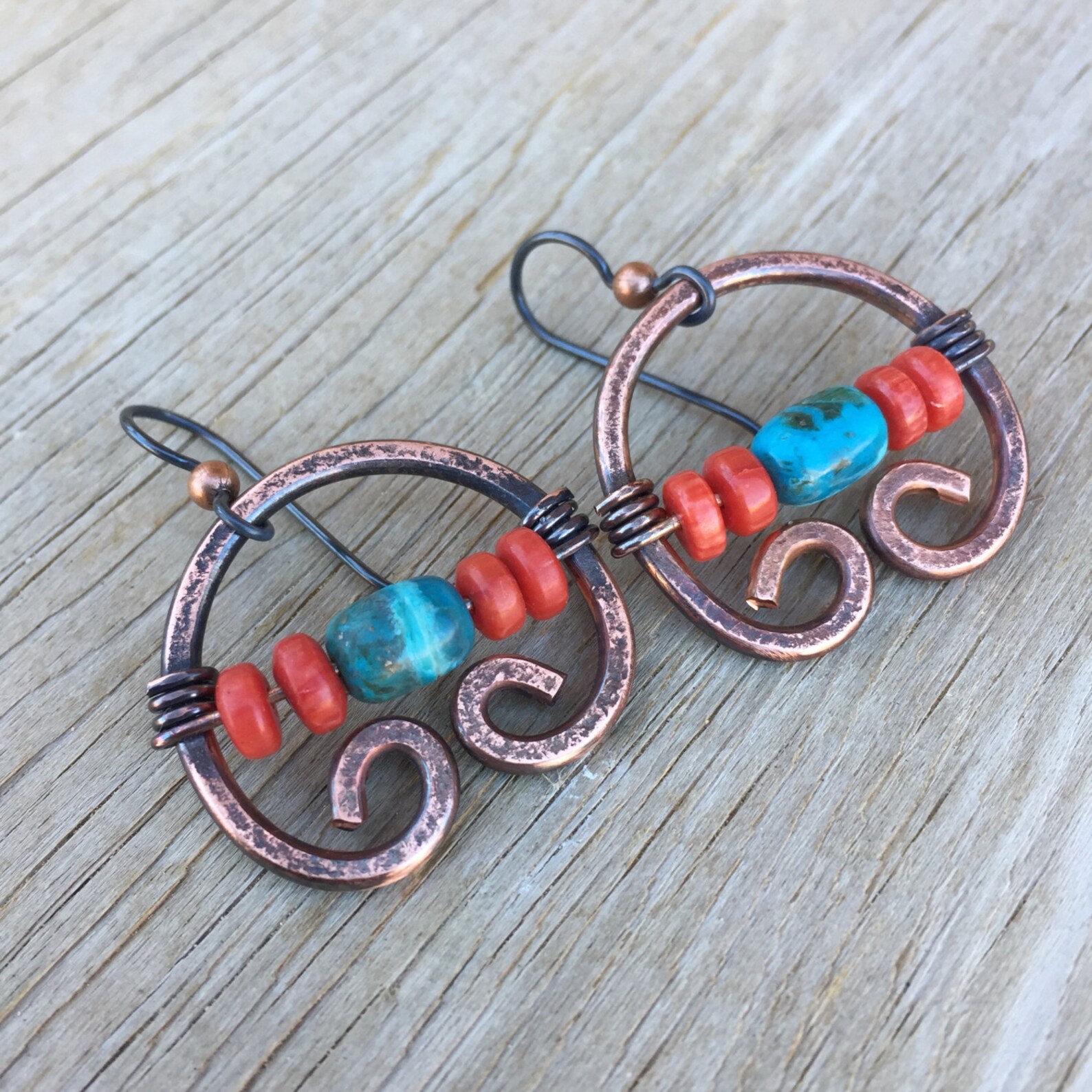 Rustic . Copper . Arizona Turquoise . Red Coral . Titanium Niobium ...