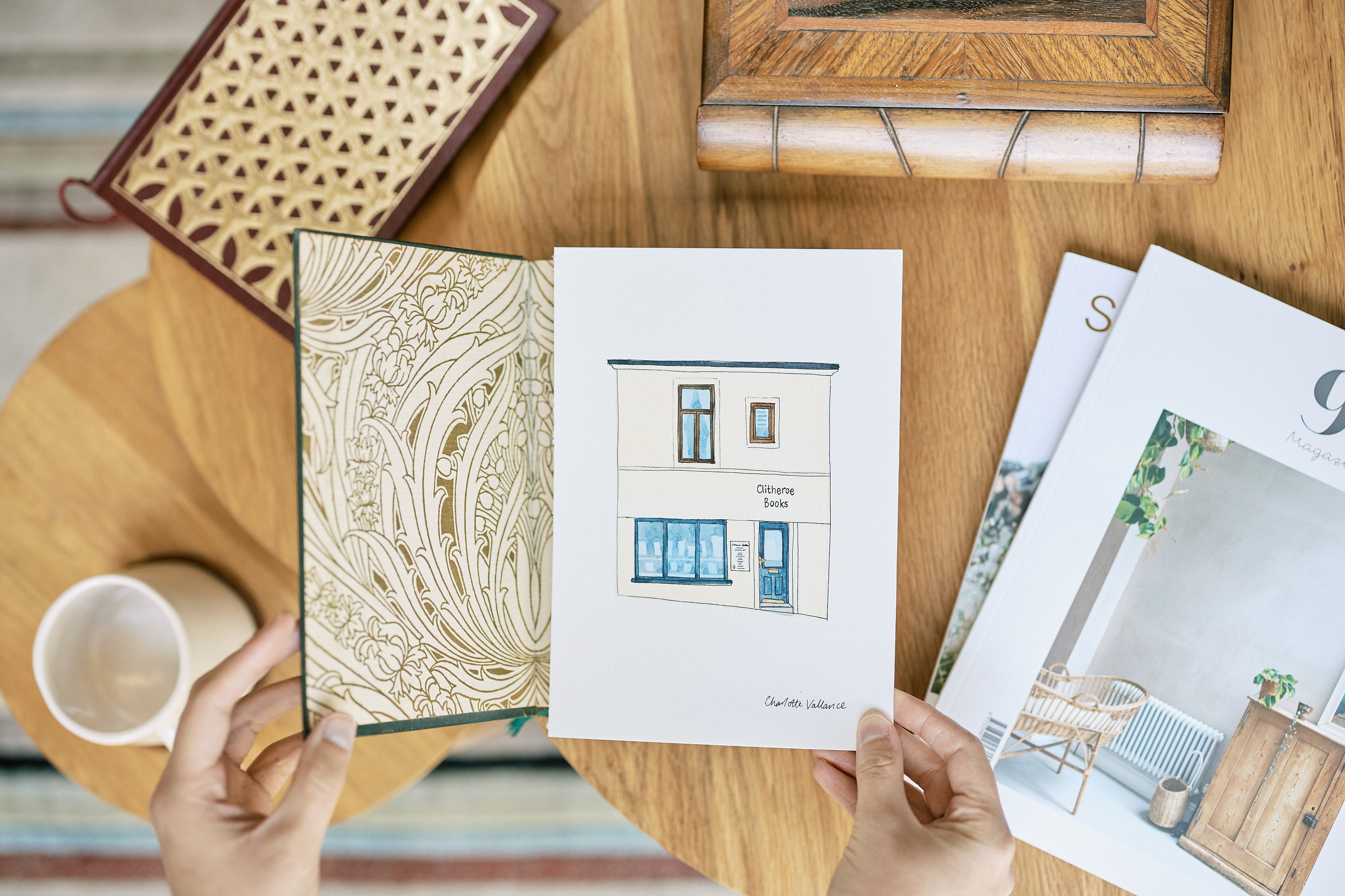 Clitheroe Books Clitheroe UK Original Watercolour - Etsy UK