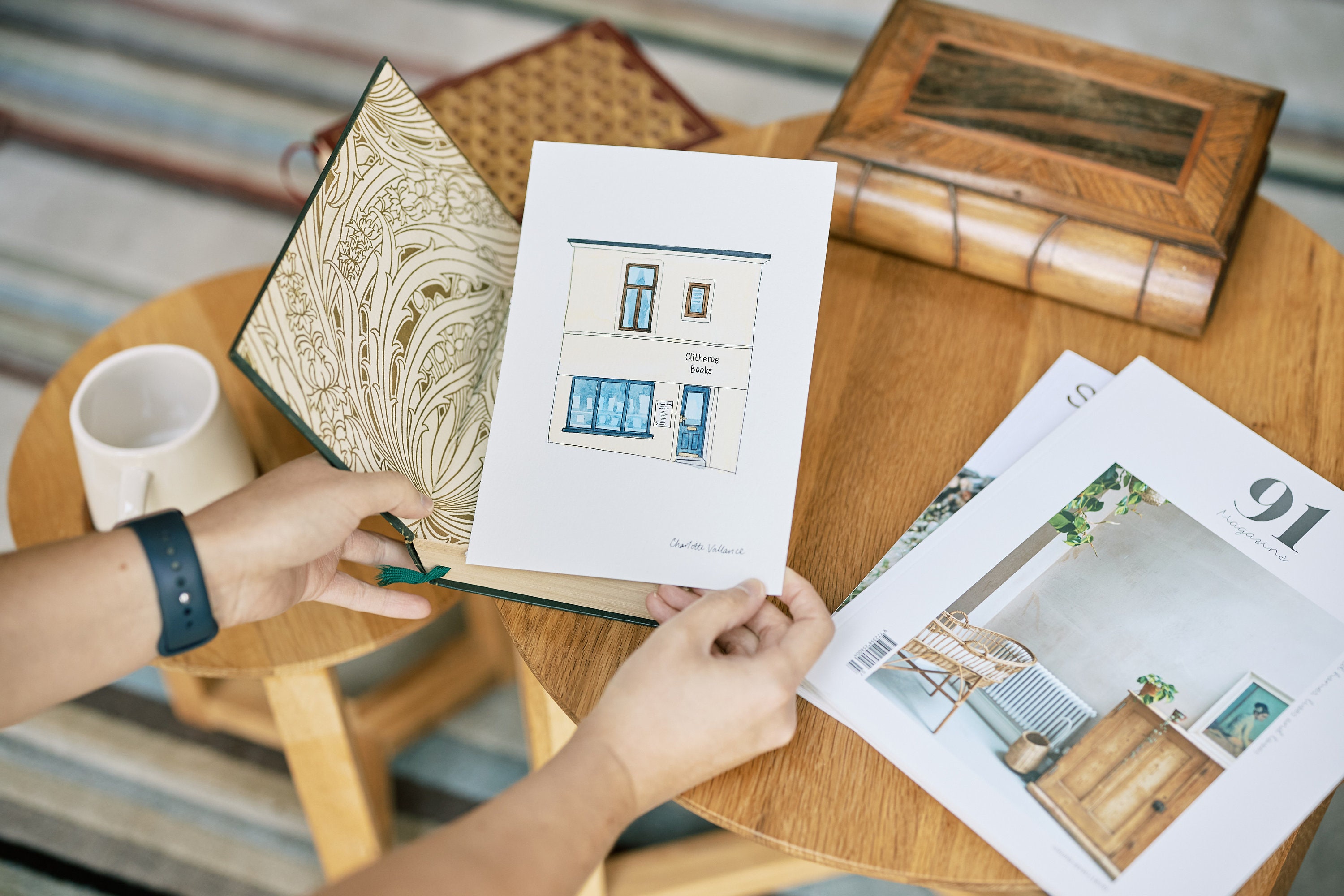 Clitheroe Books Clitheroe UK Original Watercolour - Etsy UK