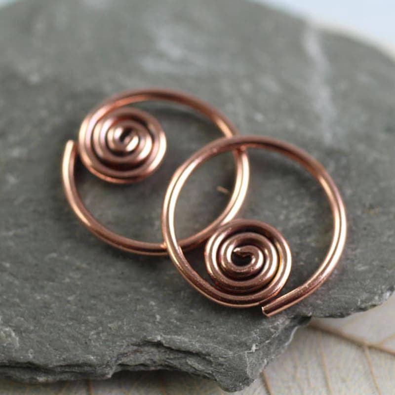 Copper Earrings - Etsy