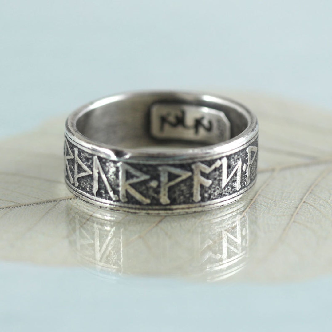 Viking Rune Ring - Rustic Viking Treasure - Runes Morte D'arthur - Gift ...
