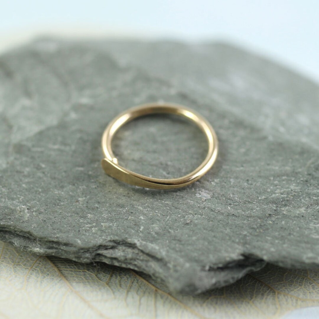 14k Gold Fill Sleeper Hoop Earring: 9mm Helix Piercing Single - Etsy