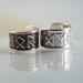 Silver Ear Cuff With Custom Viking Runes Choose 5 Runes for Your ...