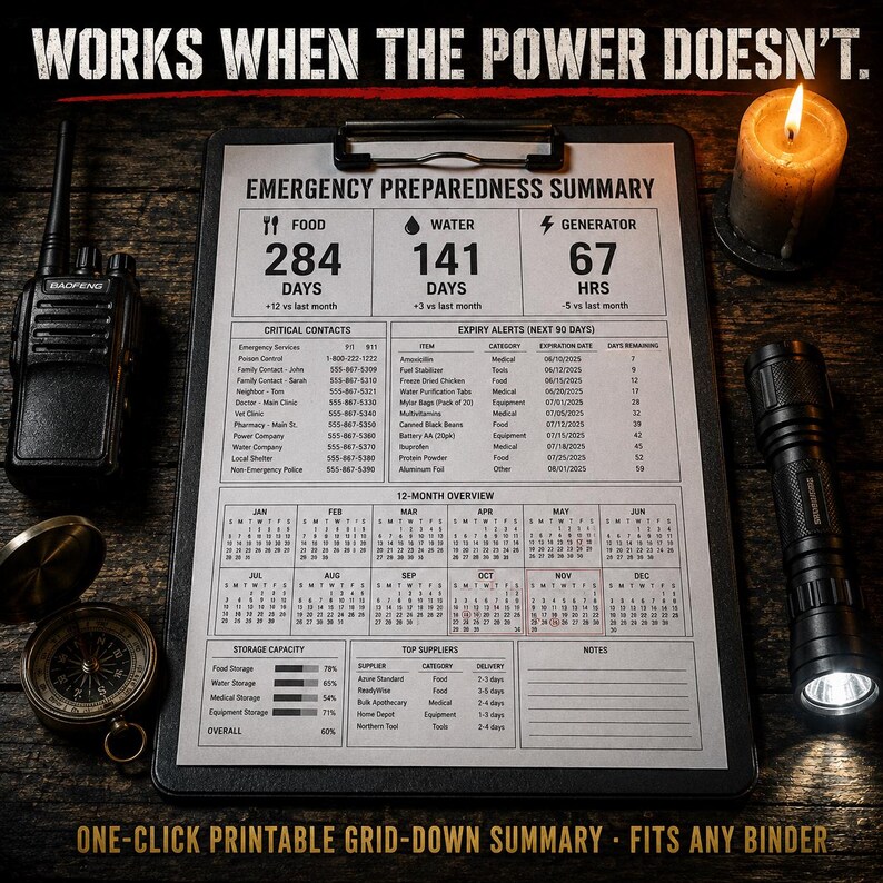 Buy Prepper Inventory Spreadsheet | SHTF Emergency Tracker | Food ...