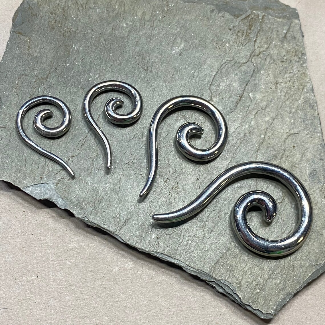 Spiral Tapers SET of 8 2 of EACH 12G and 10G and 8G and 6G | Etsy