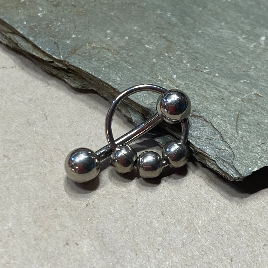 Vertical Hood Barbell 16G 14G 12G 10G VCH Bar VCH Belly Button Slave ...