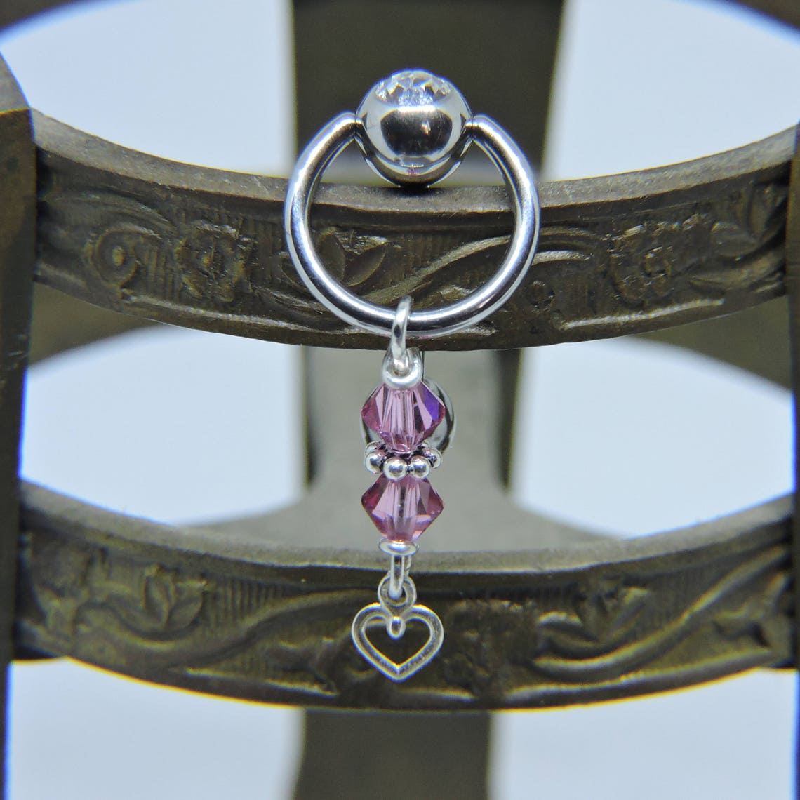 Vertical Hood Piercing Barbell 14G 12G 10G VCH Bar Tiny - Etsy