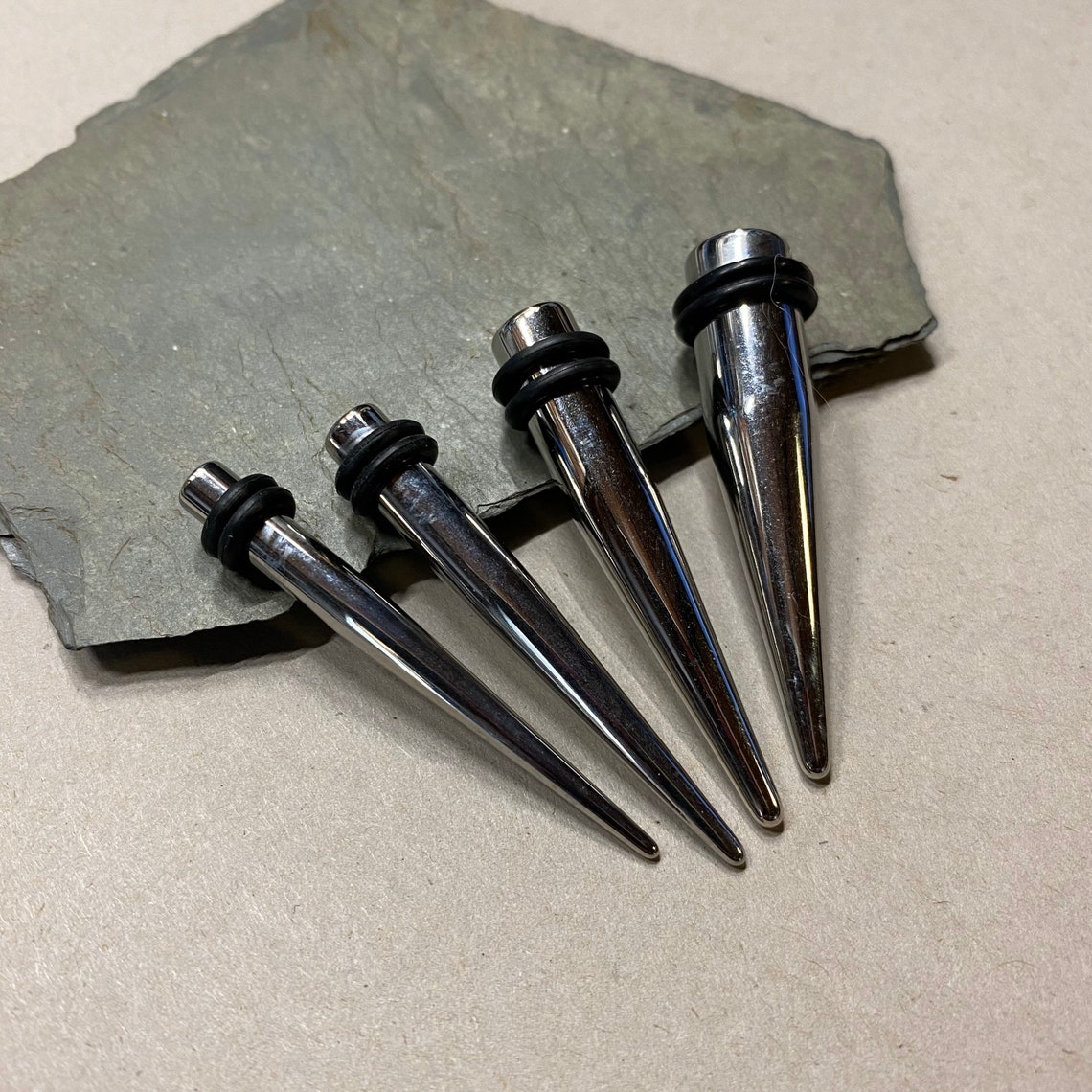 Surgical Steel Tapers 4 SETS of 2 8 PIECES Mid Gauge - Etsy