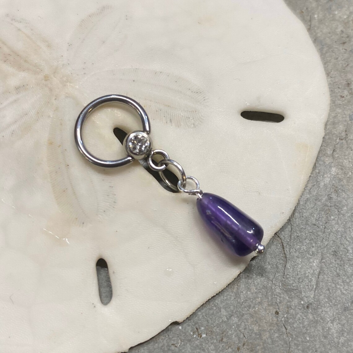 Horizontal Hood Captive Bead Ring - 16G 14G - HCH Bar - Teardrop ...