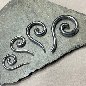 Spiral Tapers SET of 8 2 of EACH 12G and 10G and 8G and 6G Ear Tapers ...