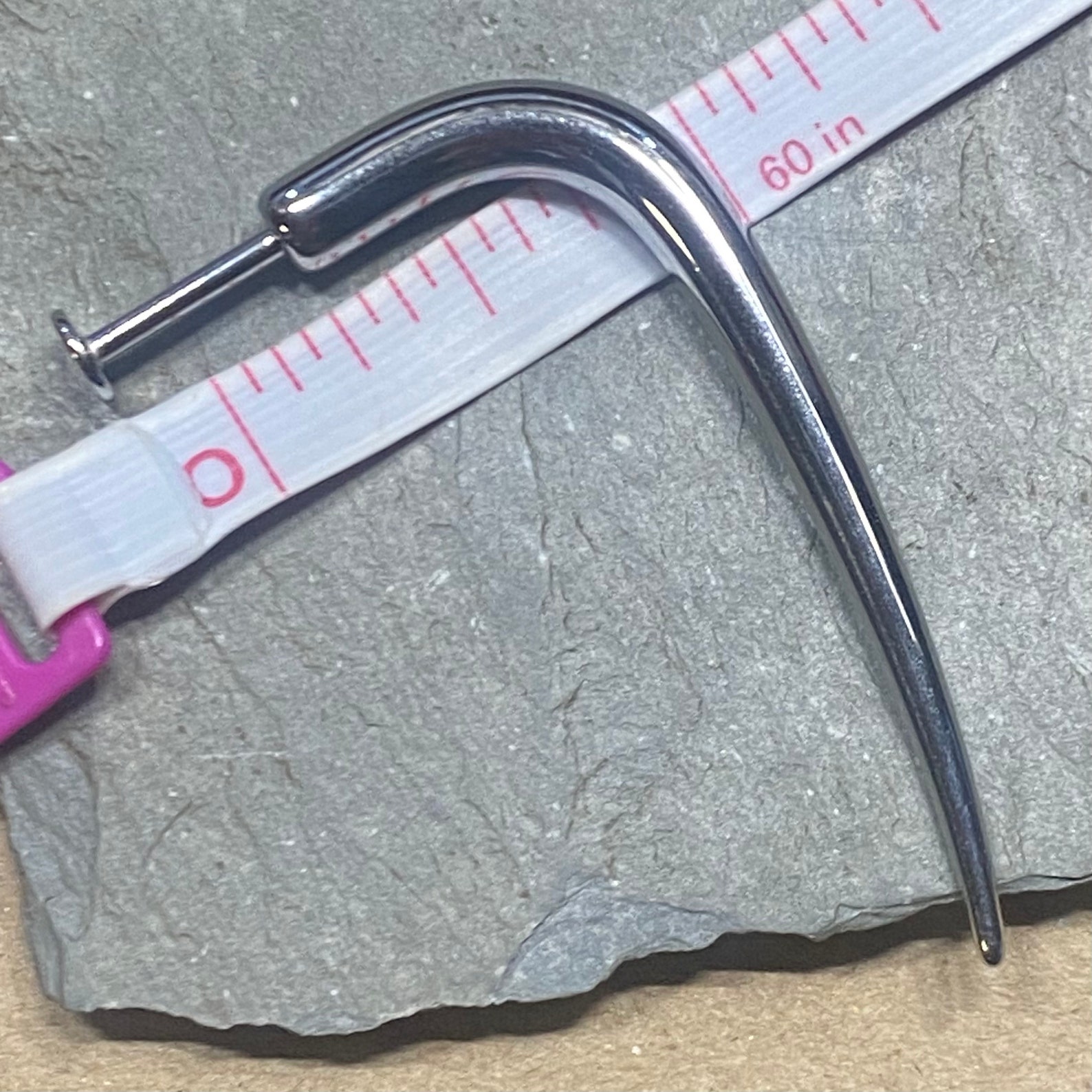 Extra Long RIBBED Claw Labret Piercing Jewelry - 14G Flat Back Barbell ...