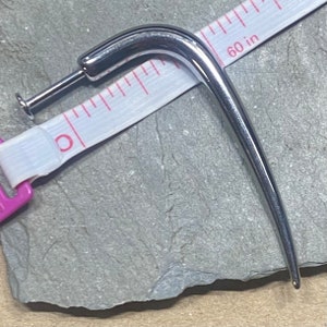 Extra Long RIBBED Claw Labret Piercing Jewelry - 14G 1/4" 5/16" 3/8” 7/ ...