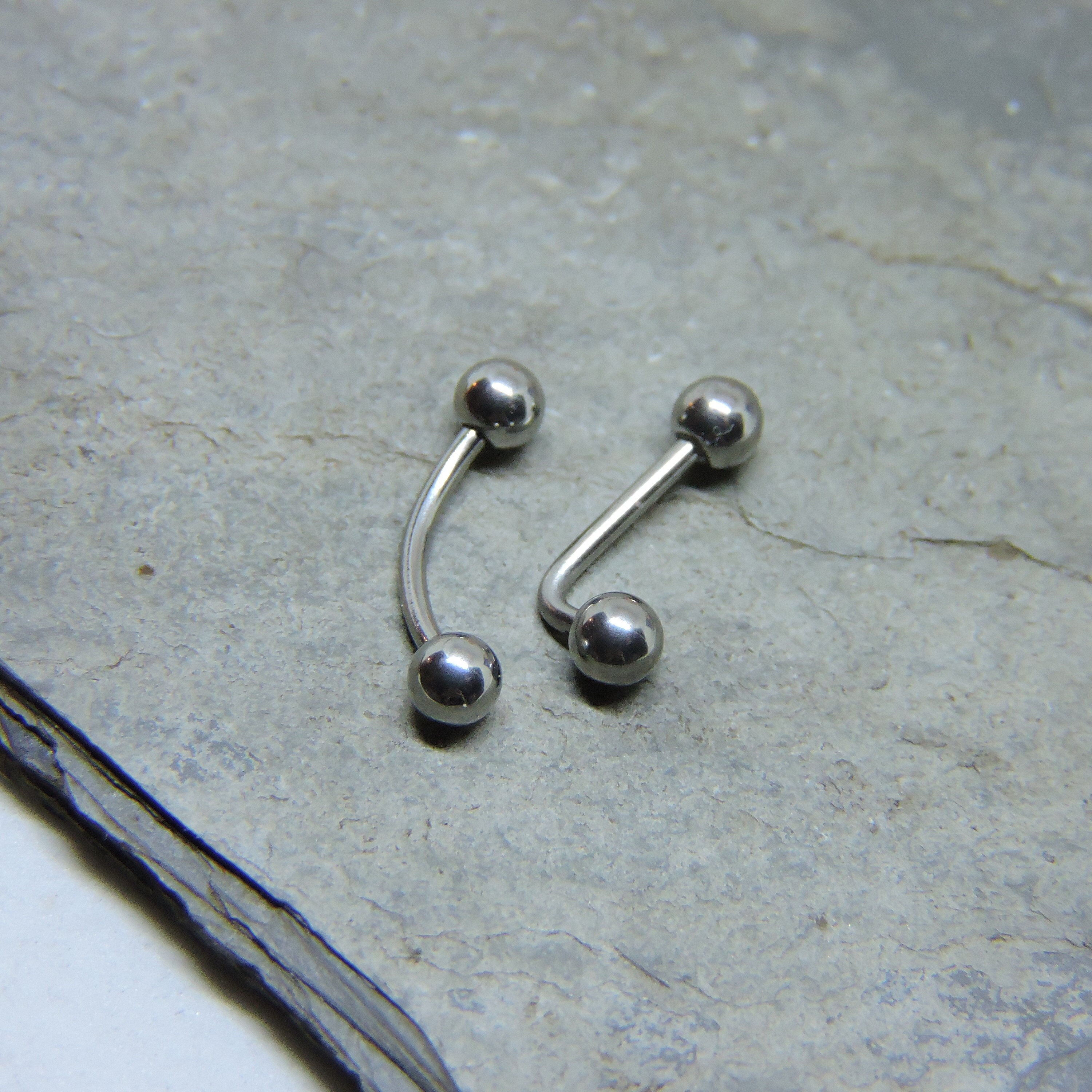 Vertical Hood Barbell Triangle VCH Tongue Bar 14G 12G 10G 8G Slave ...