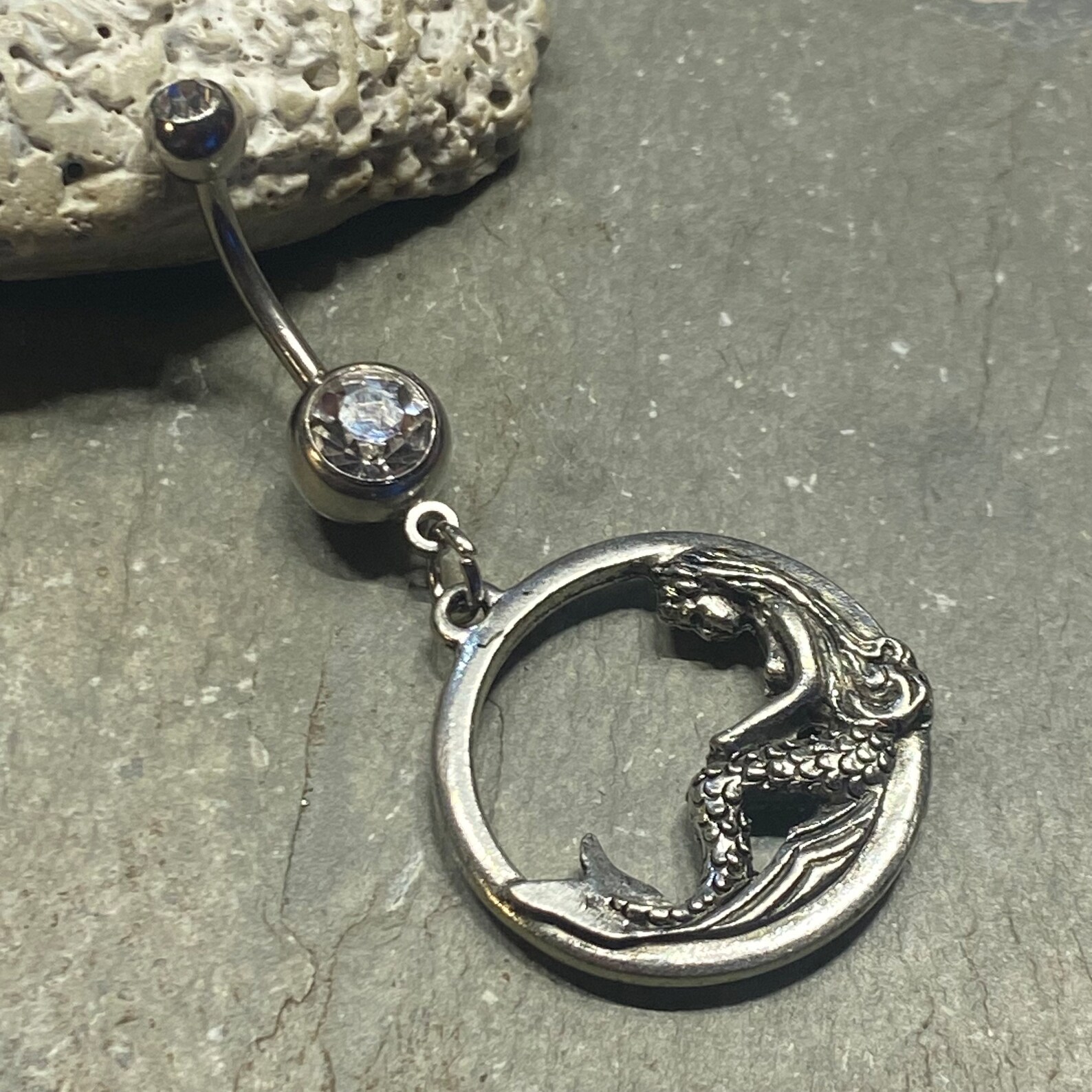 Belly Button Ring Belly Button Jewelry Mermaid Belly - Etsy