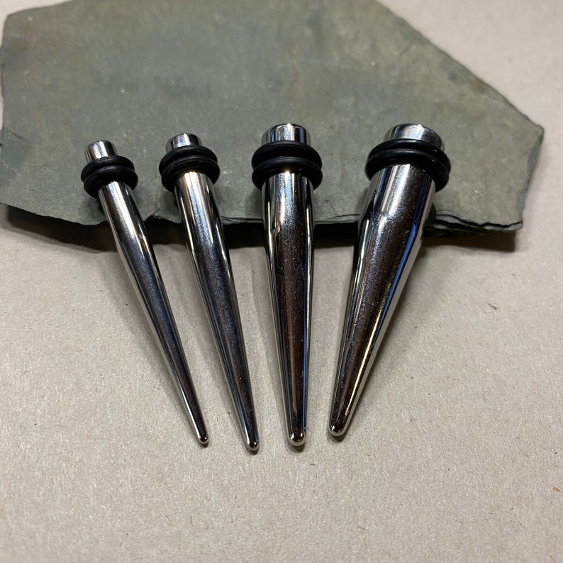 Surgical Steel Tapers 4 SETS of 2 8 PIECES Mid Gauge - Etsy