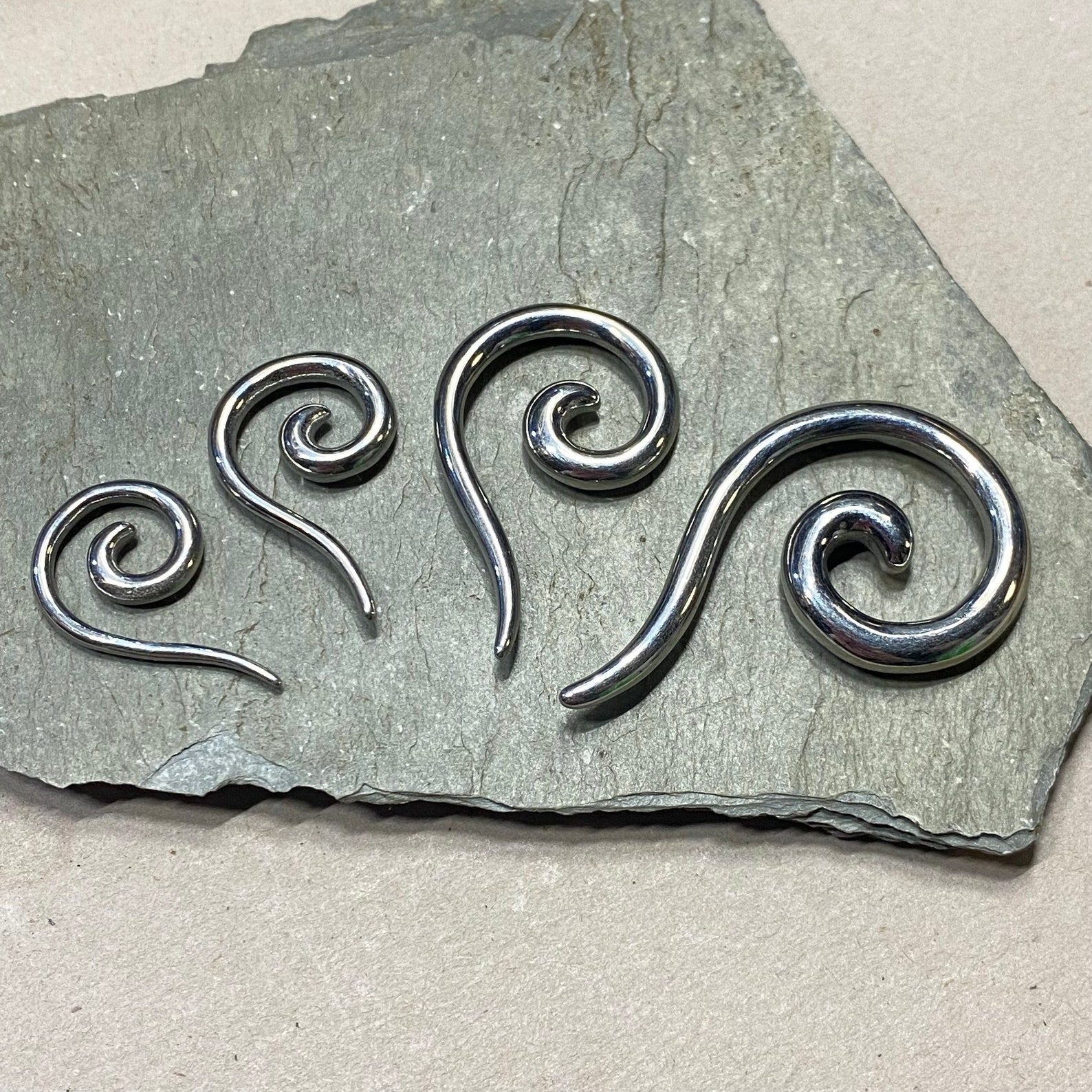 Spiral Tapers SET of 8 2 of EACH 12G and 10G and 8G and 6G - Etsy