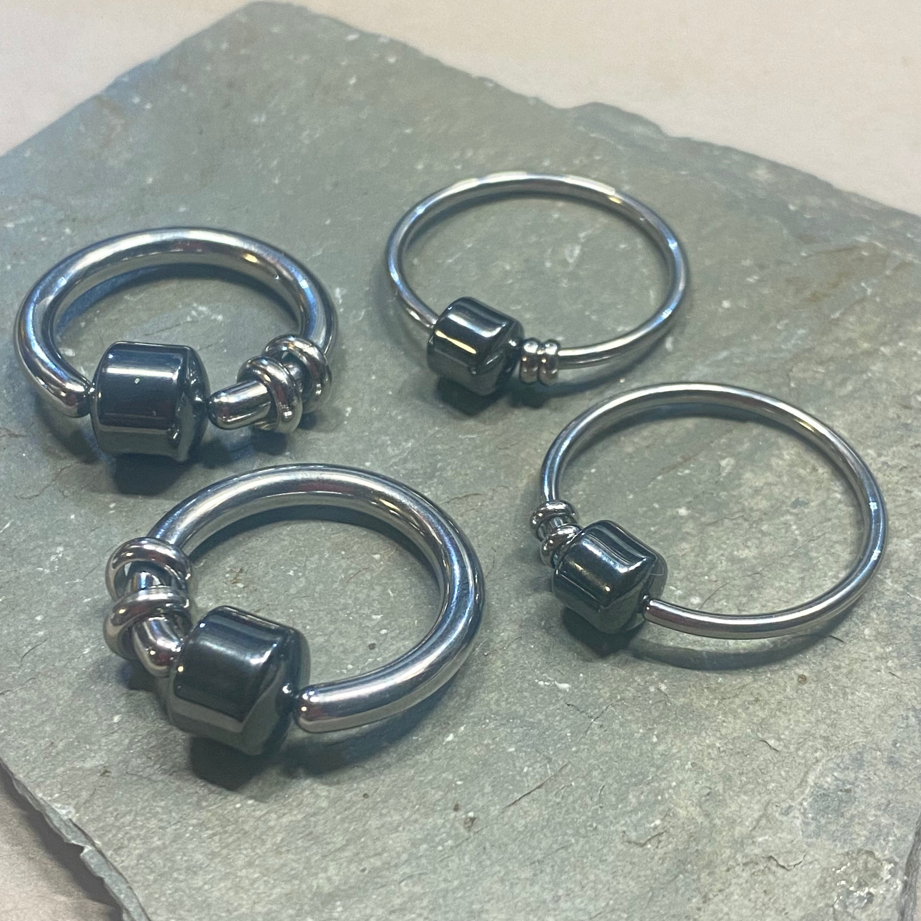 Nipple Piercings Captive Bead Rings Hemalyke 16G 14G 12G 10G 8G 6G CBR ...