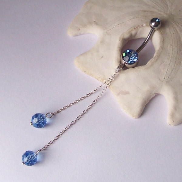 Long Belly Ring - Etsy