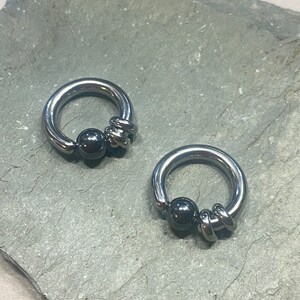 Nipple Rings Hemalyke Rounds Captive Ring 1 or Set of 2 Ear Nipple ...