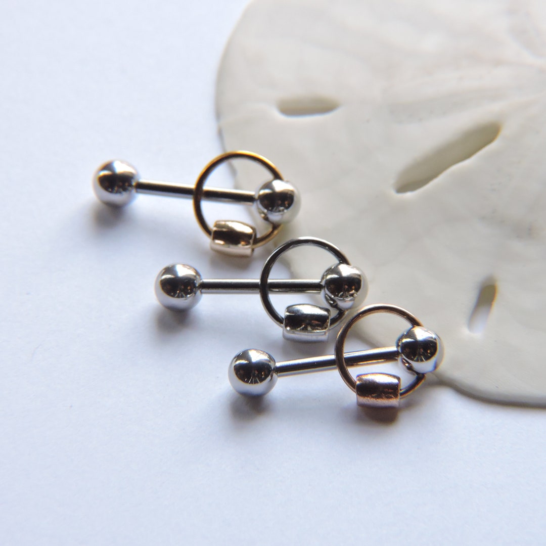 Vertical Hood Piercing Barbell 16G 14G 12G 10G VCH Bar Straight or ...