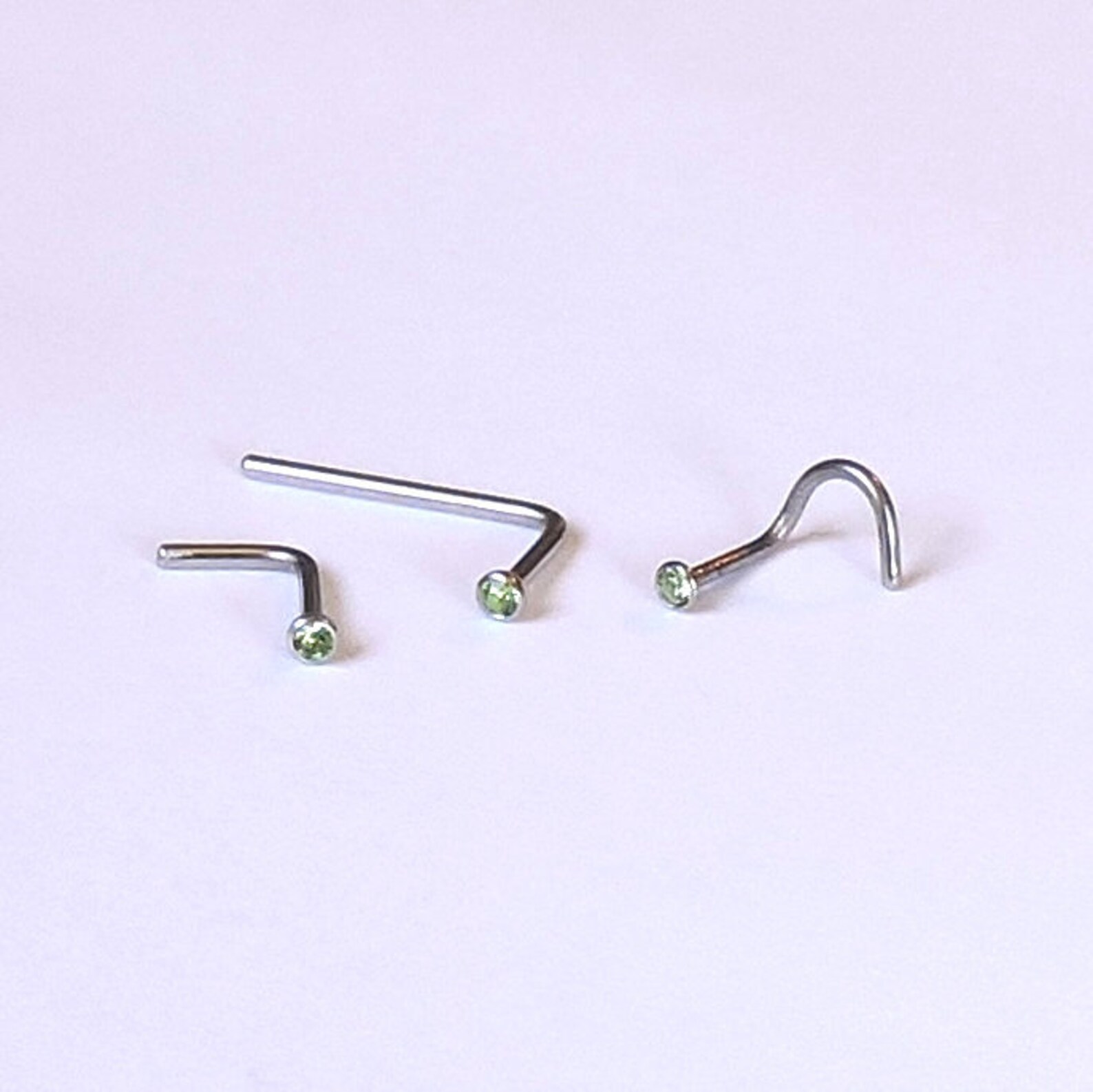 Nose Pin Simple Ball End Nose Screw Nose Pin L-shaped | Etsy