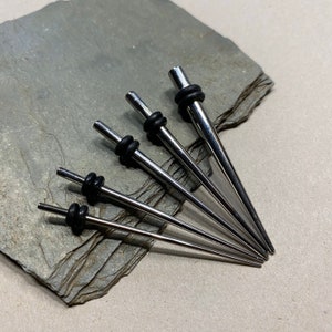 Surgical Steel Tapers 5 SETS of 2 - 10 PIECES Small Gauge Stretching ...