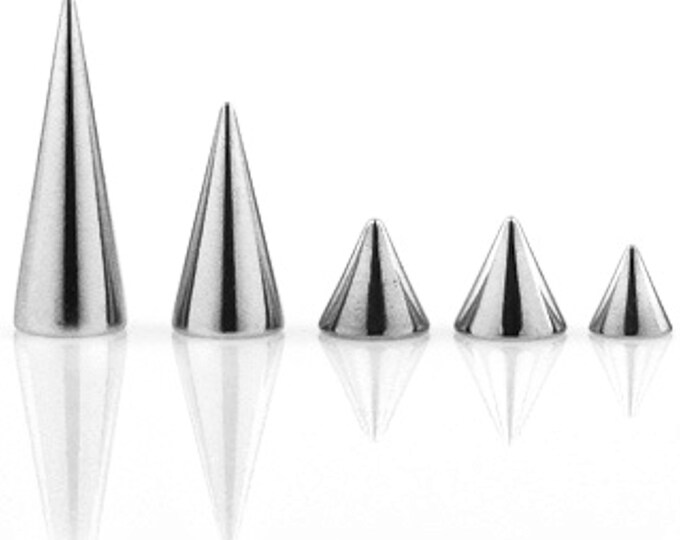 SILVER Replacement Spike Ends SET of 2 or 4 4mm 8mm 12mm Surgical for ...