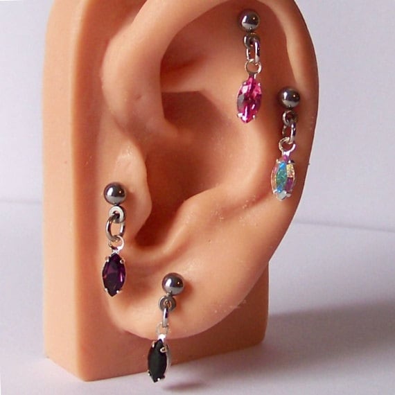 Cartilage Ring Tragus Helix Upper Ear Cartilage Piercing - Etsy