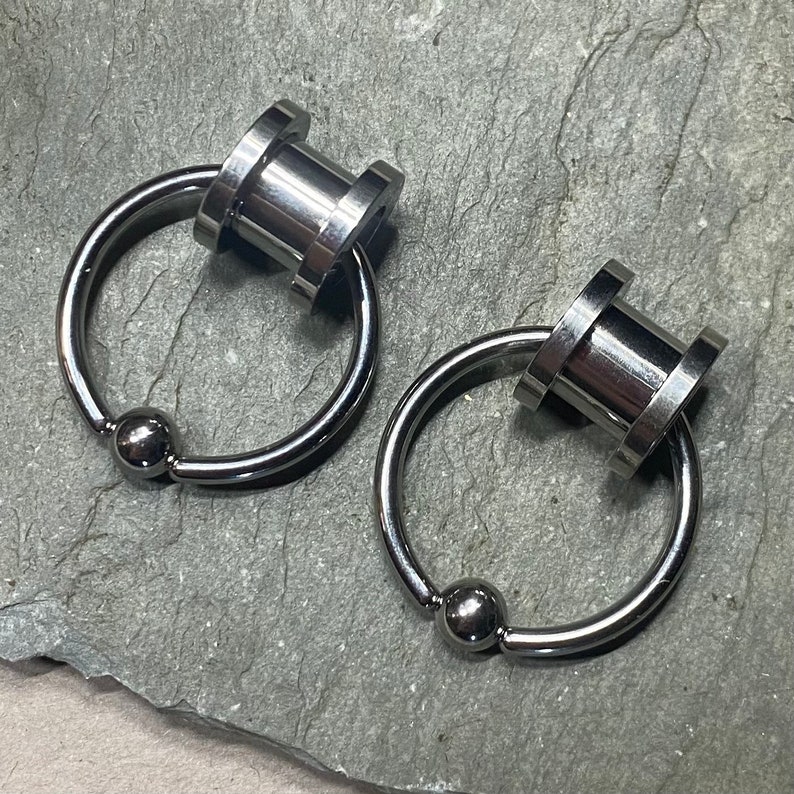 Tunnels W/ Hoops 2G to 5/8" Screw Fit or Double Flare 12G Rings - Etsy