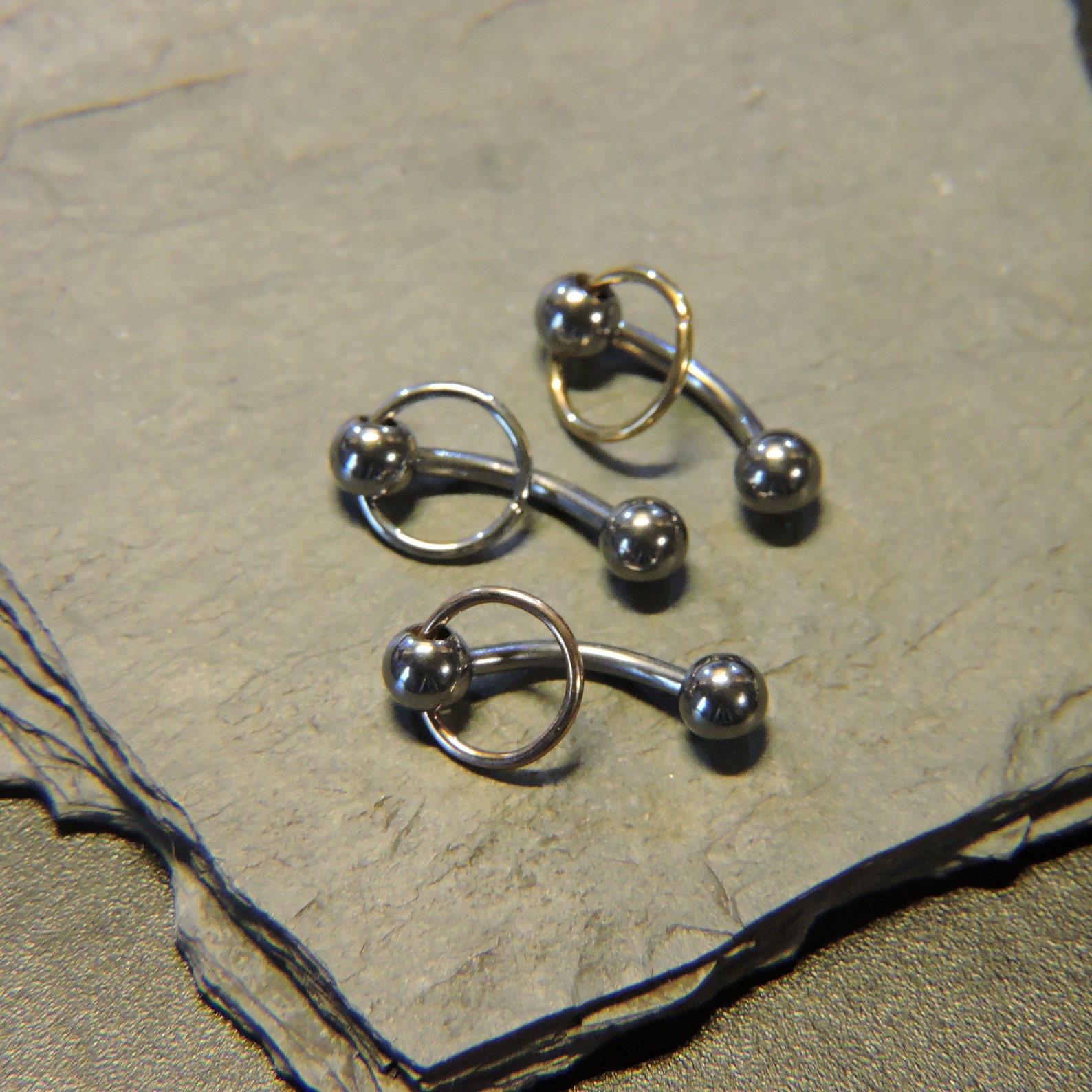 Vertical Hood Piercing Barbell 14G 12G 10G VCH Bar Rose Gold - Etsy