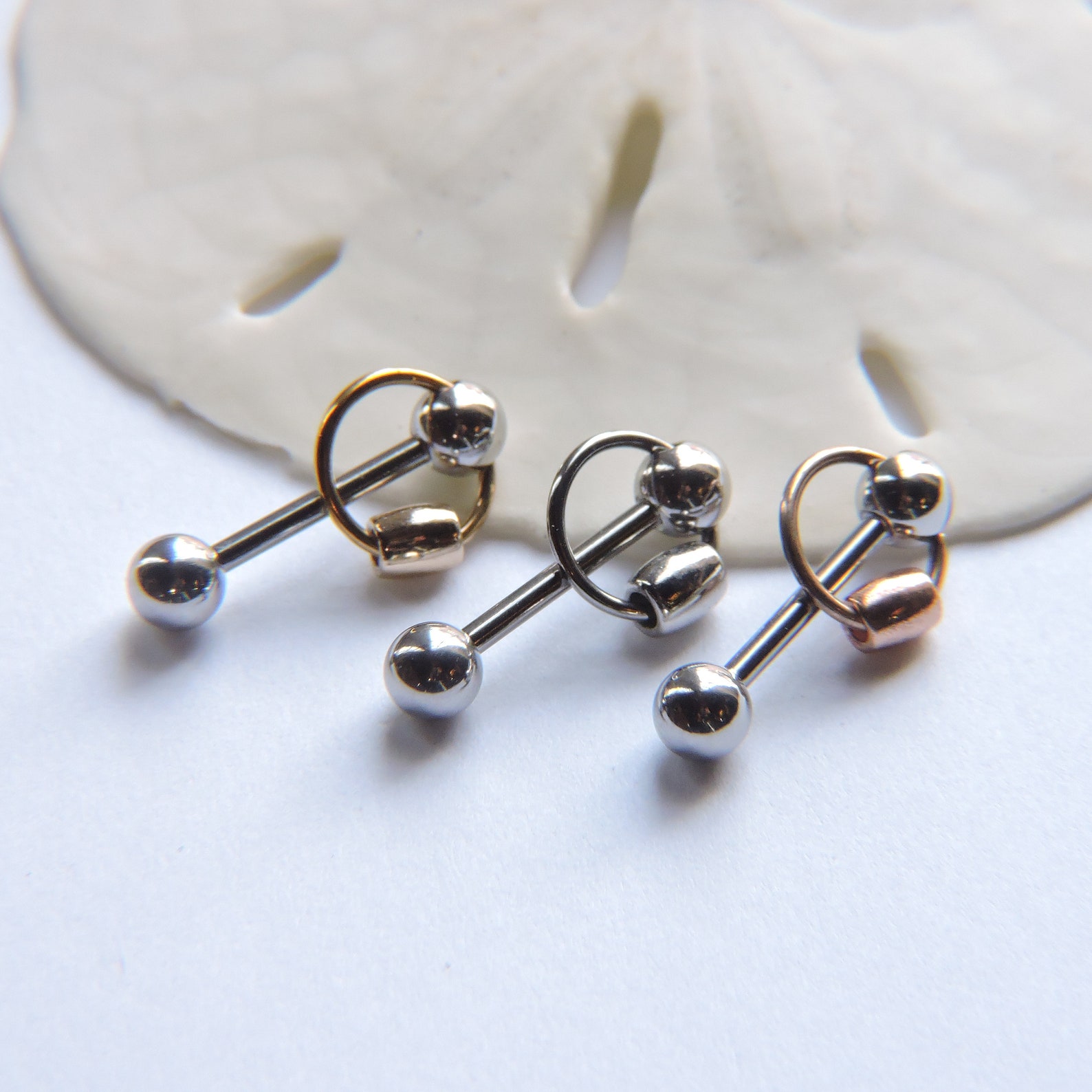 Vertical Hood Piercing Barbell 16G 14G 12G 10G VCH Bar | Etsy