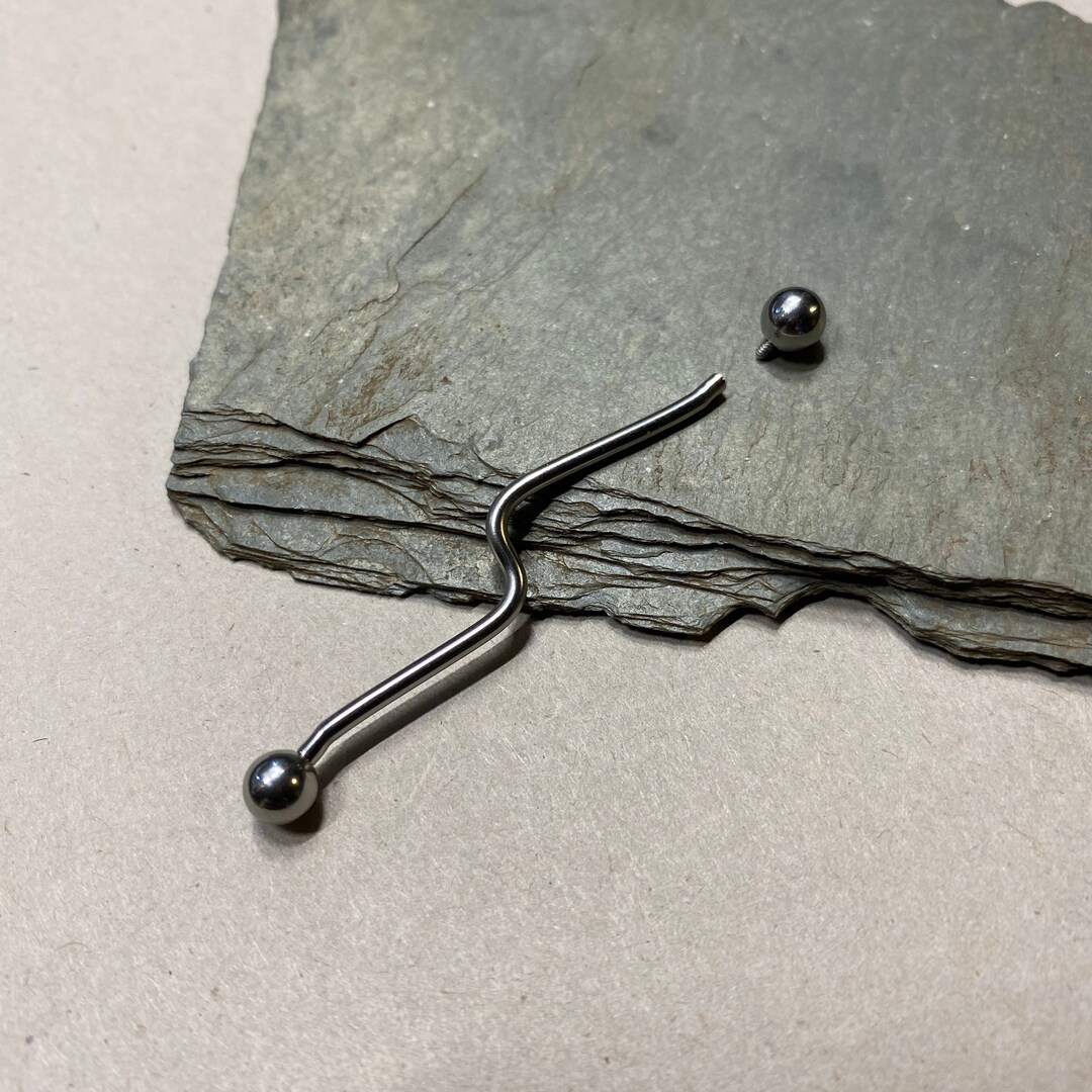 Wave Industrial Barbell INTERNAL THREAD 14G Scaffold - Choose Length - Etsy