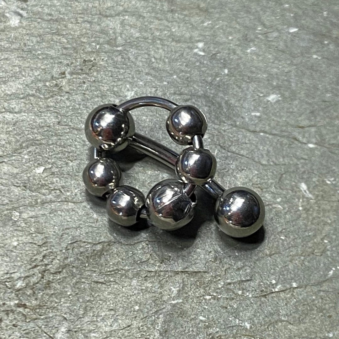 Vertical Hood Piercing Barbell 14G 12G 10G VCH PA Prince Albert ...