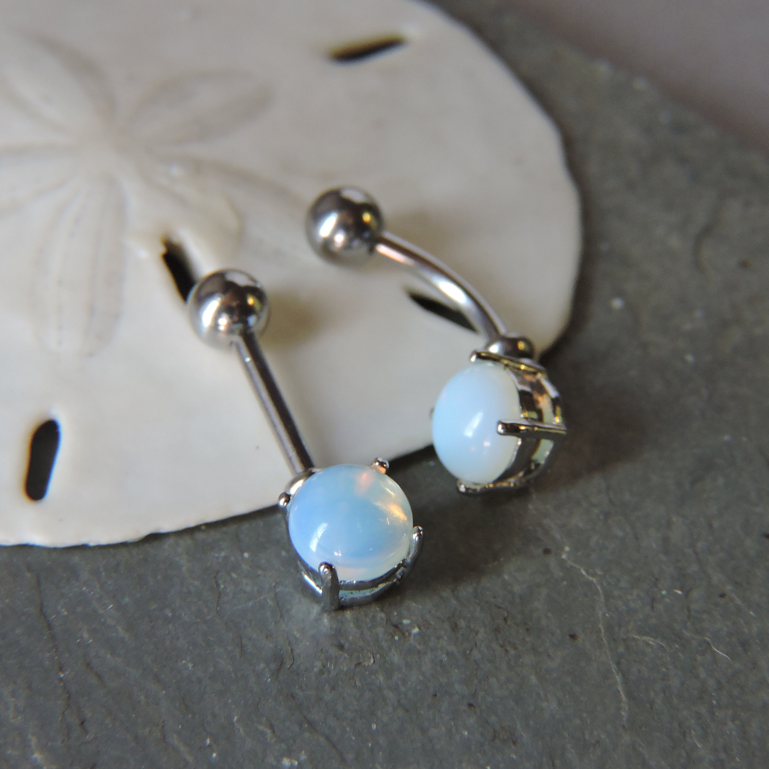 Vertical Hood Piercing External Thread Barbell 14G 12G 10G | Etsy