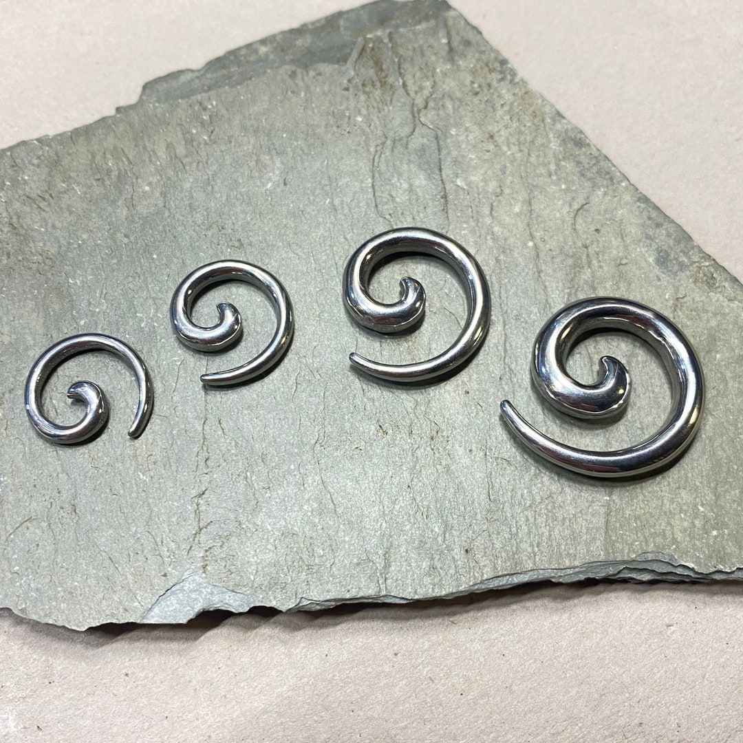 Mini Spiral Tapers SET of 8 - 2 of EACH 12G and 10G and 8G and 6G - Ear ...
