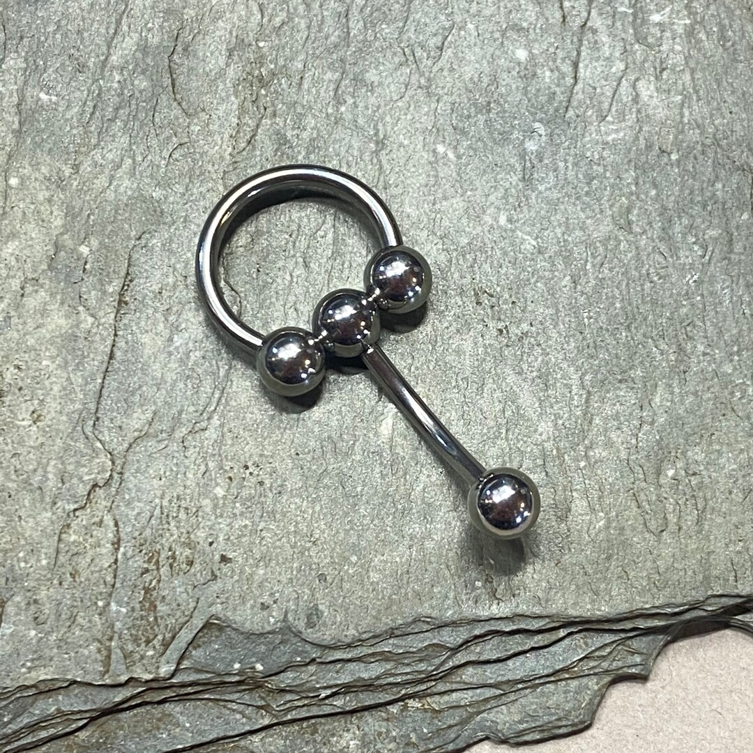 Prince Albert T-bar Barbell 14G 12G 10G 8G PA Apadravya Ampallang Slave ...